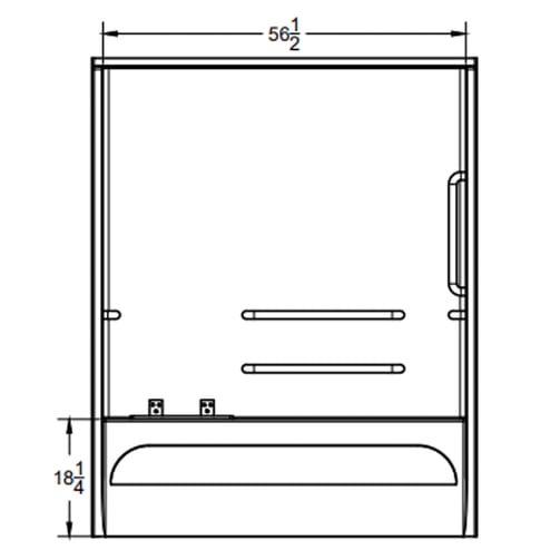 Single-Piece Residential Shower
