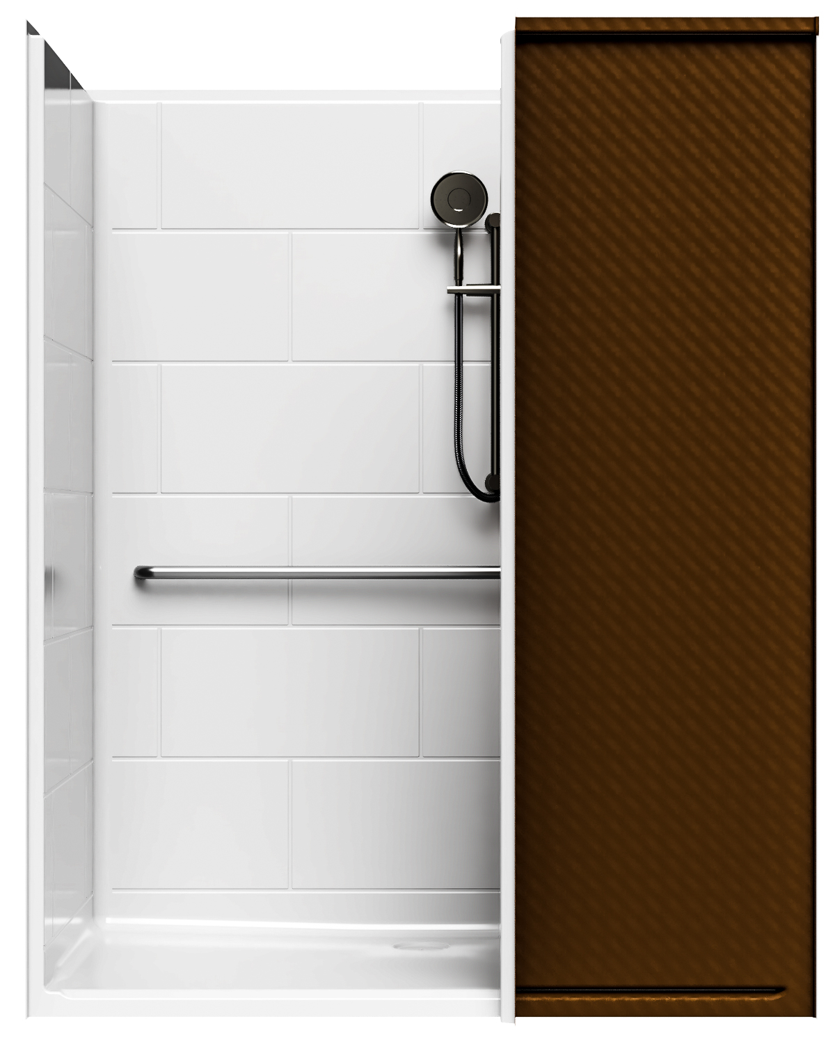 5 Alternate Roll In Shower With Simulated Tile 5 Alternate Roll In Shower With Simulated Tile